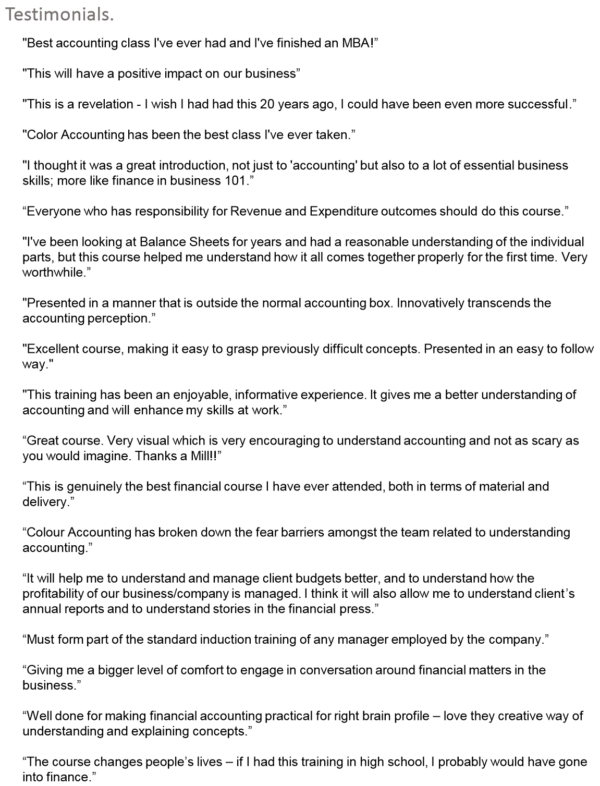 Color Accounting Training Certification |Universal accounting school